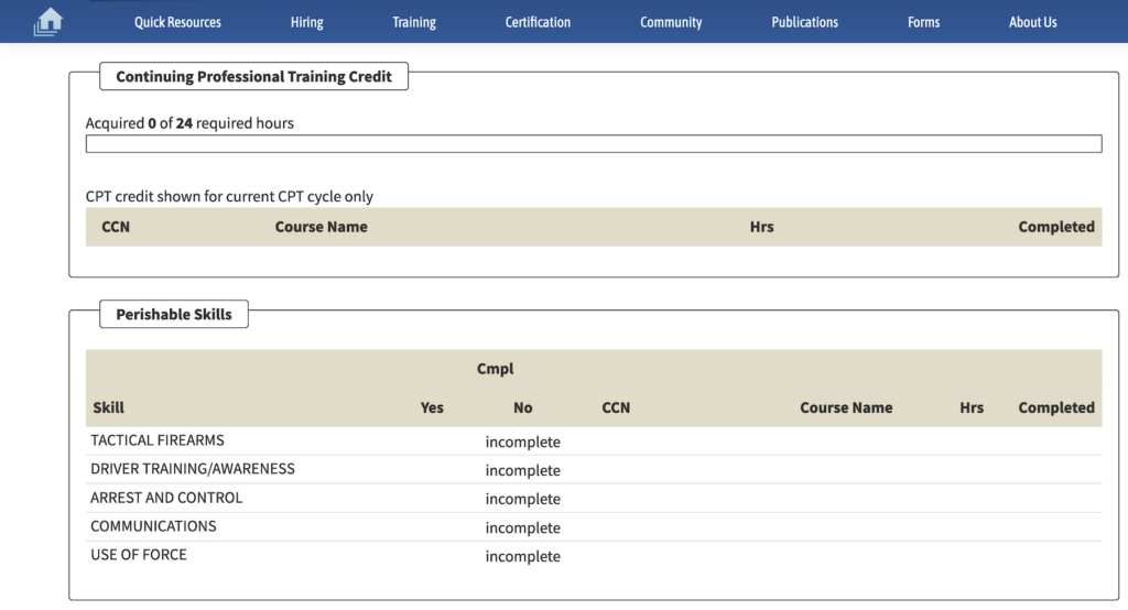 Developing Training Plans - American Cop