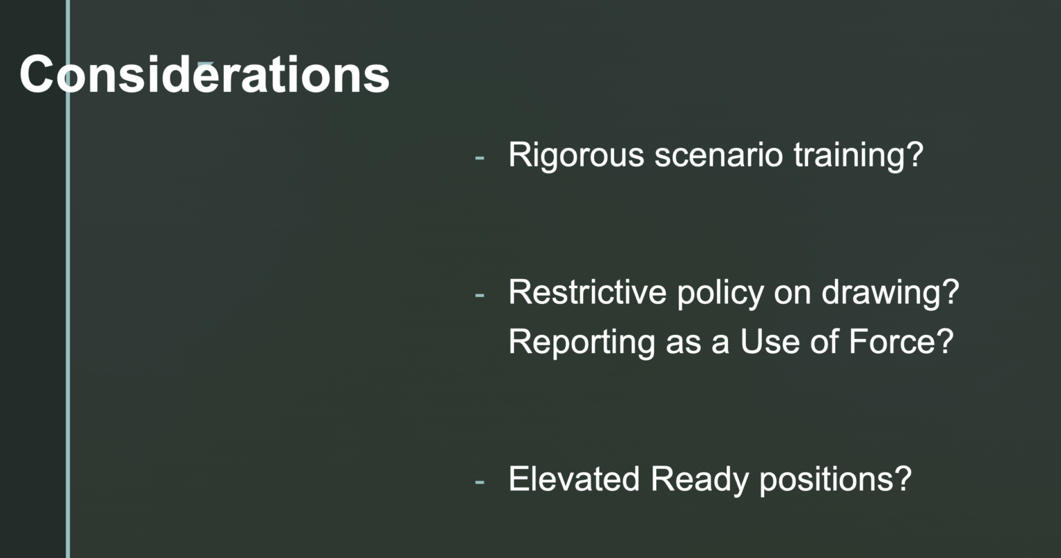 Ready Positions And Better Outcomes - American Cop