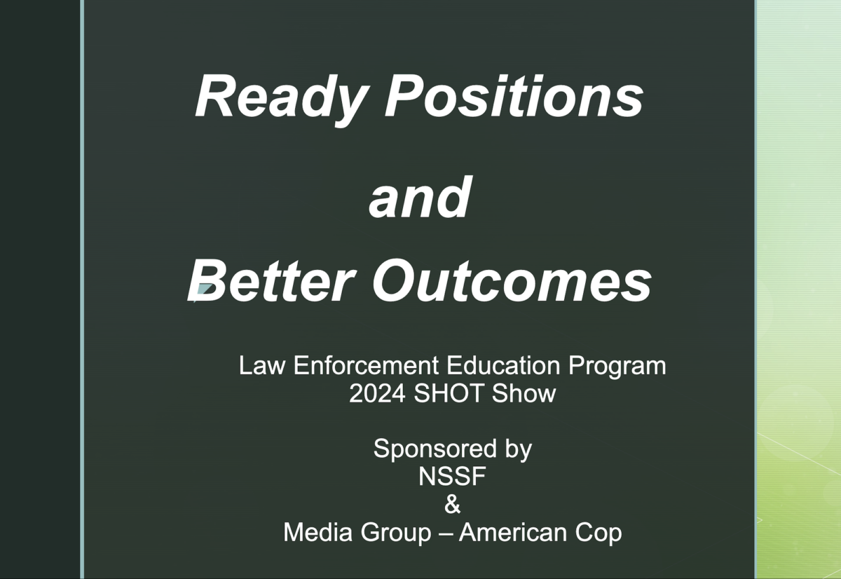 Ready Positions And Better Outcomes - American Cop